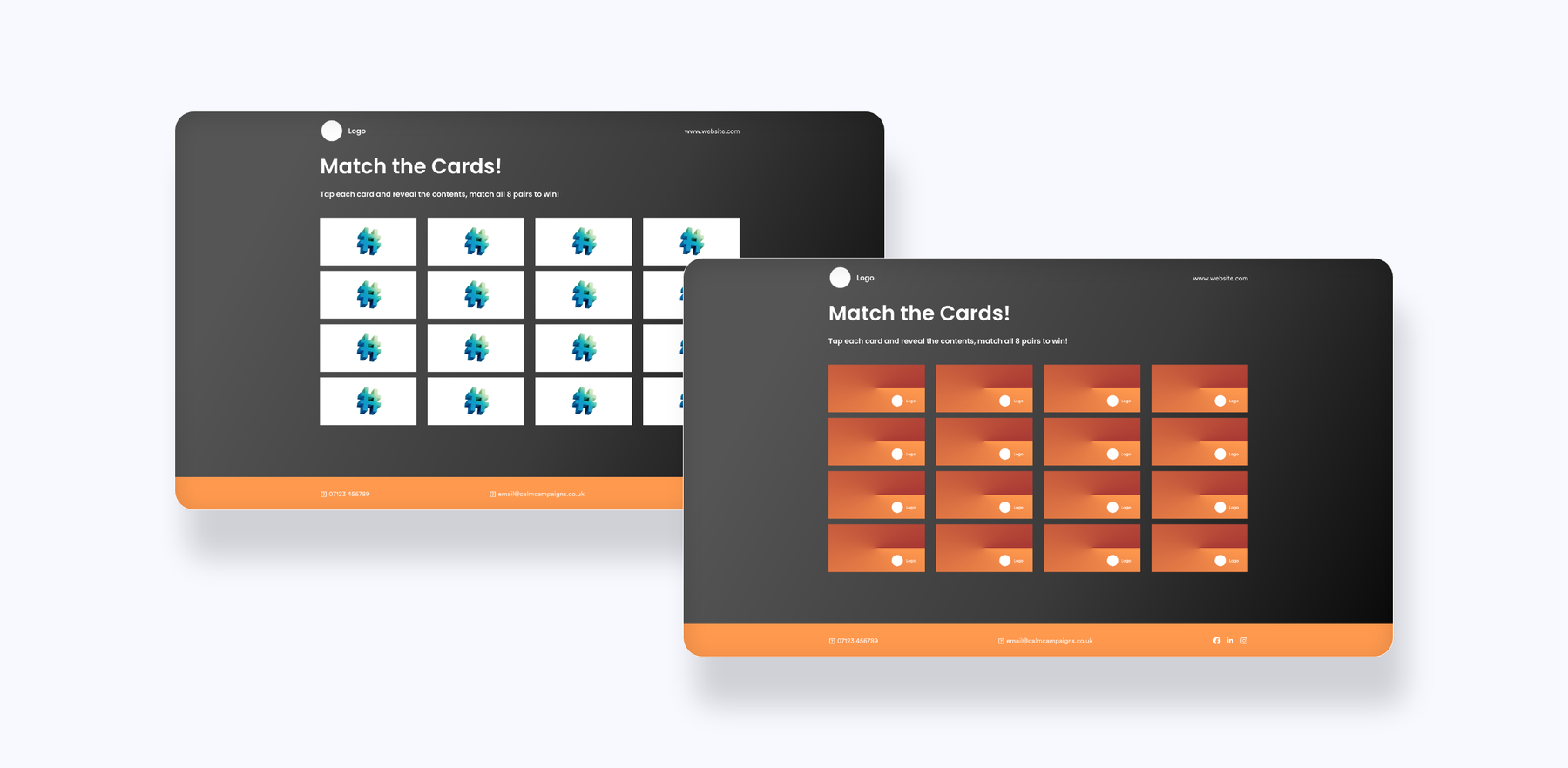 Connect the Cards Gamification | Calm Campaigns